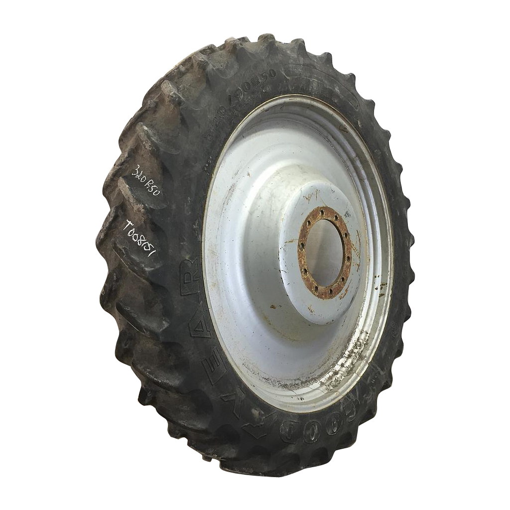 USED 320/90R50 Goodyear Farm DT800 Optitrac R-1W on Case IH Silver Mist ...