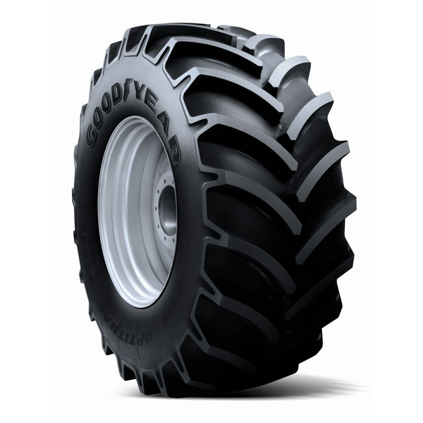 NEW LSW1000/45R32 Goodyear Farm Optitrac R-1W on Case IH Silver Mist 12 ...